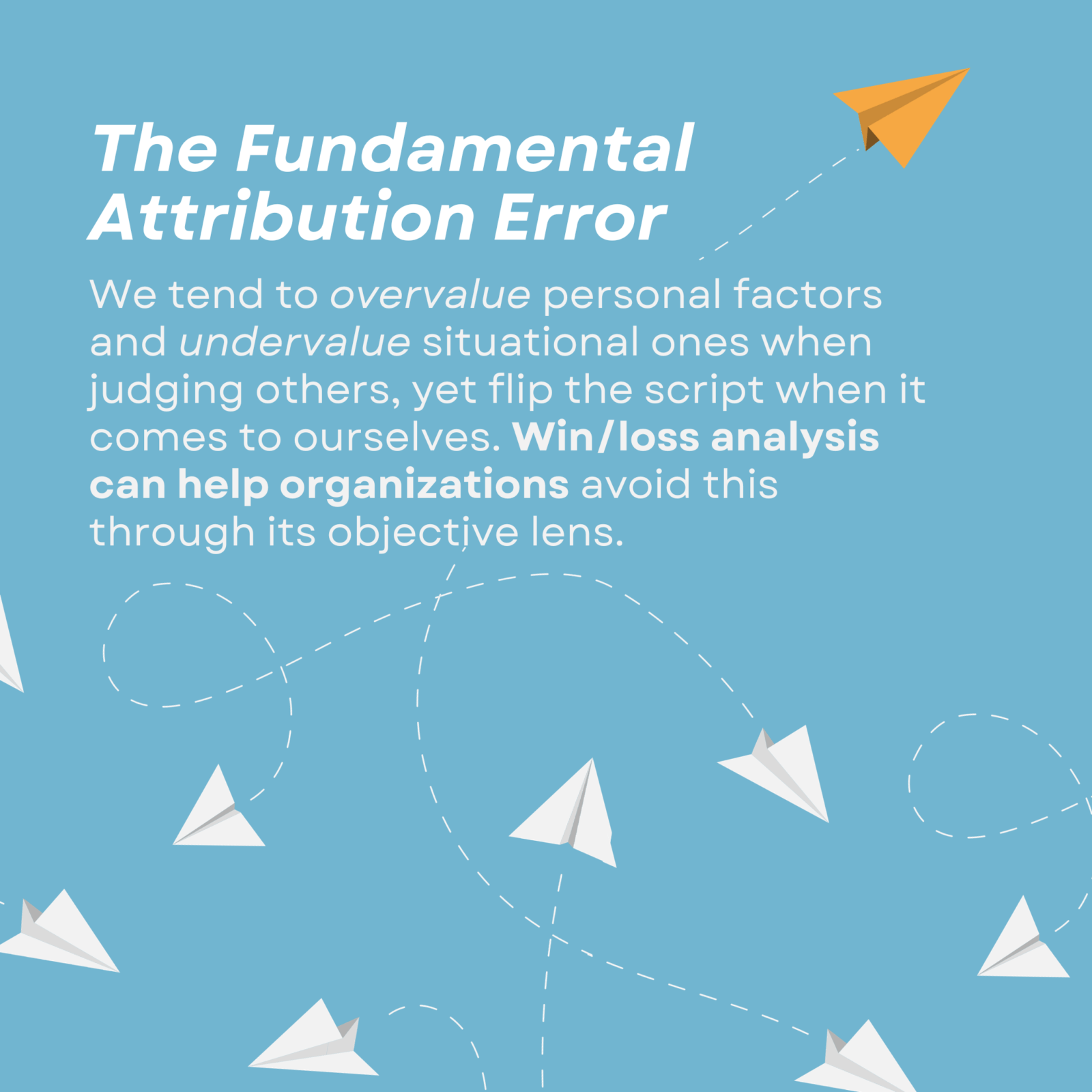 Avoiding the Fundamental Attribution Error - Anova Consulting Group